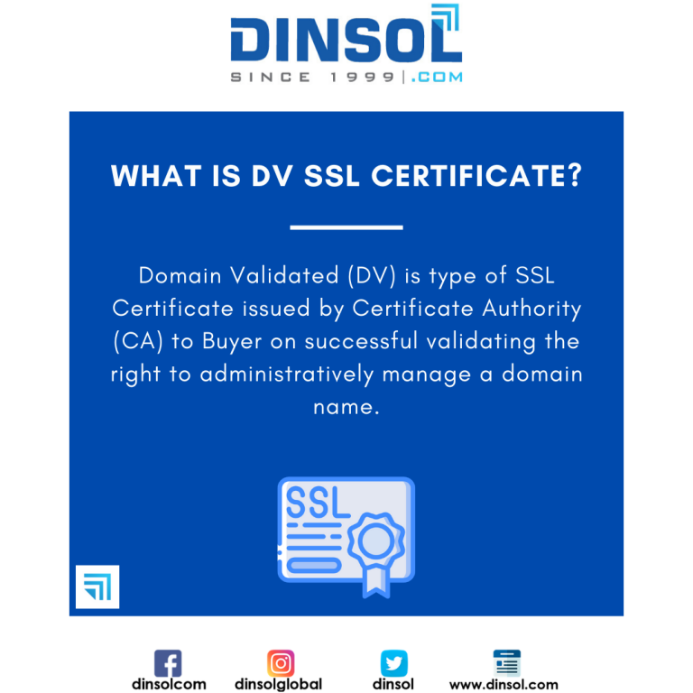 What is DV SSL Certificate? - Dinsol.com - Global Service Provider