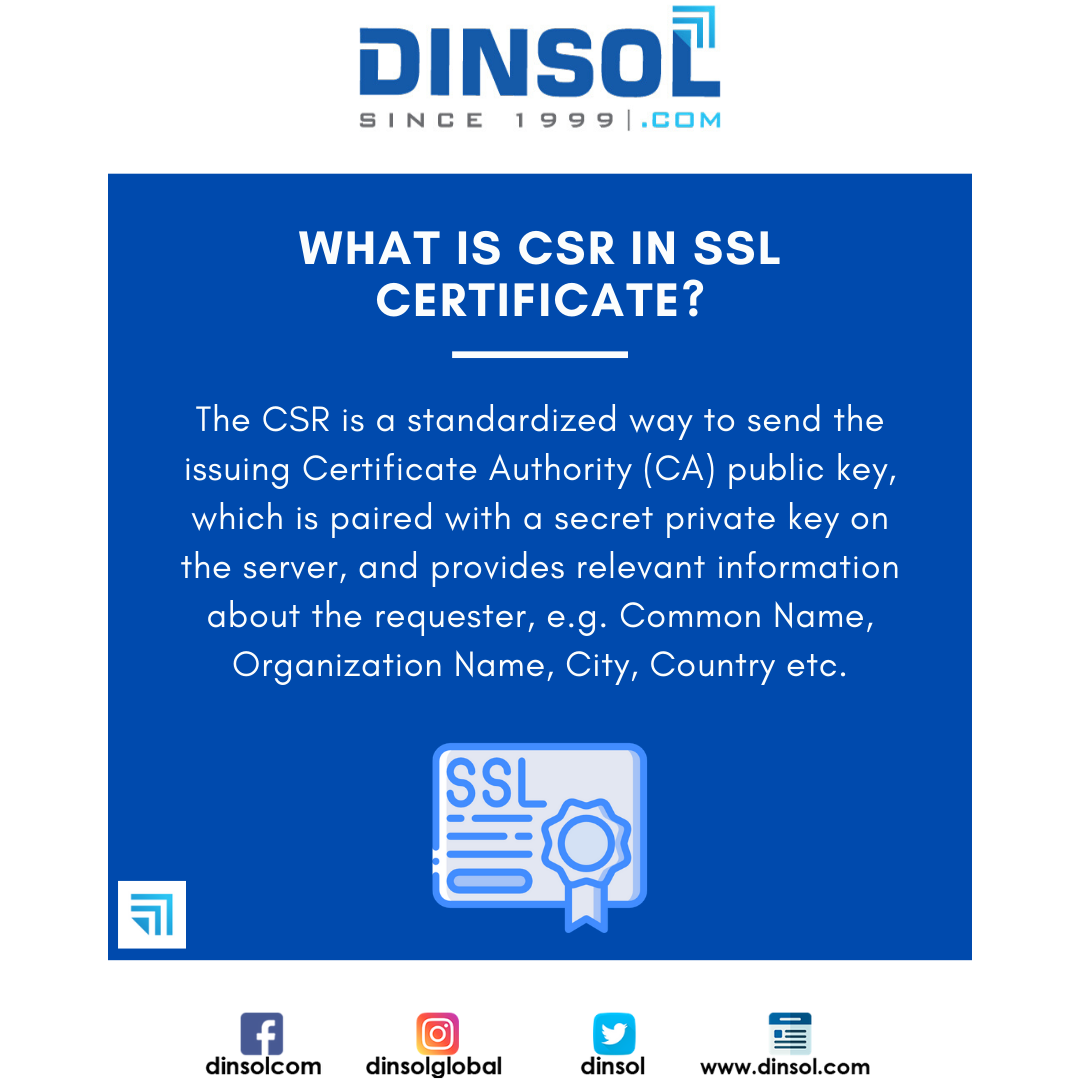 What is CSR in SSL Certificate? - Dinsol.com - Global Service Provider